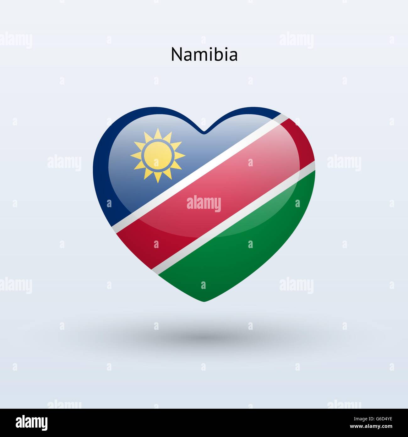 Love Namibia symbol. Heart flag icon Stock Vector Image & Art - Alamy