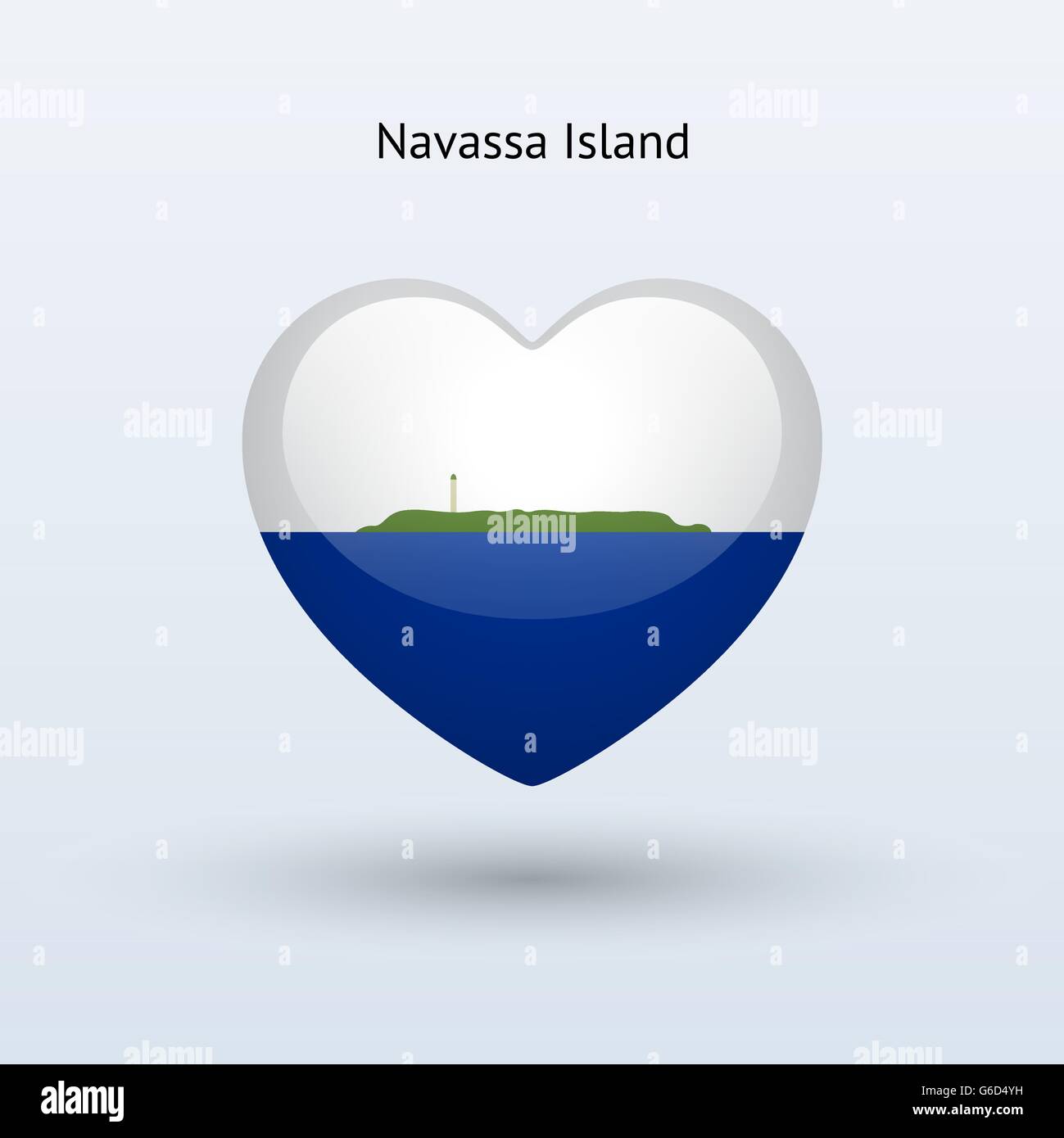 Love Navassa Island symbol. Heart flag icon Stock Vector Image & Art ...