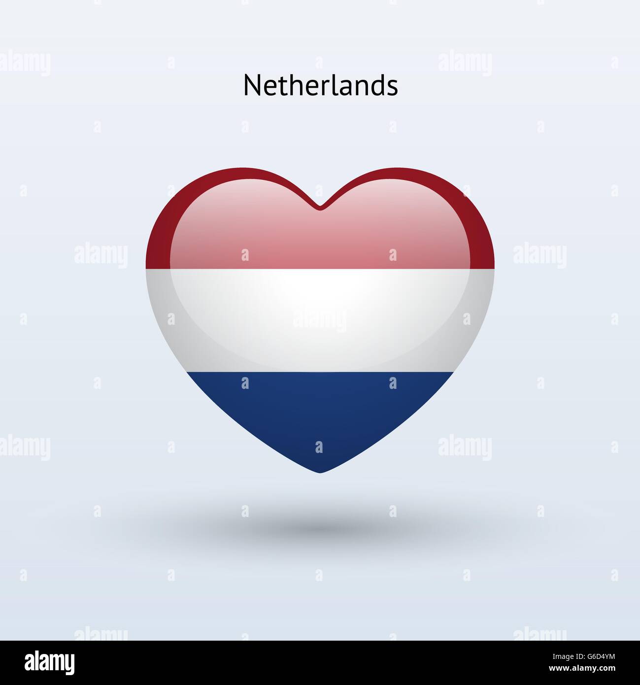 Love Netherlands symbol. Heart flag icon Stock Vector Image & Art - Alamy