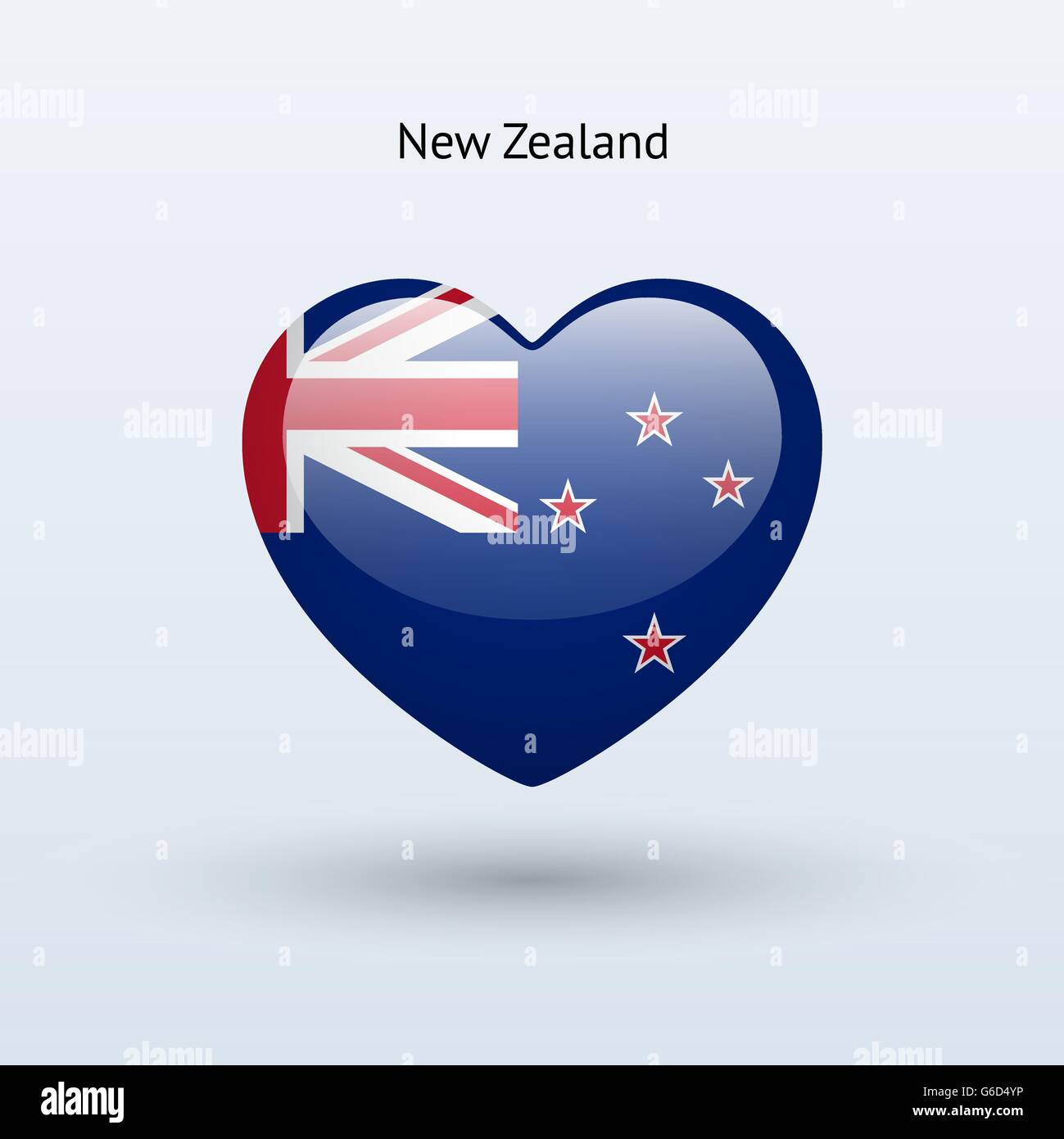 Love new zealand heart Stock Vector Images - Alamy