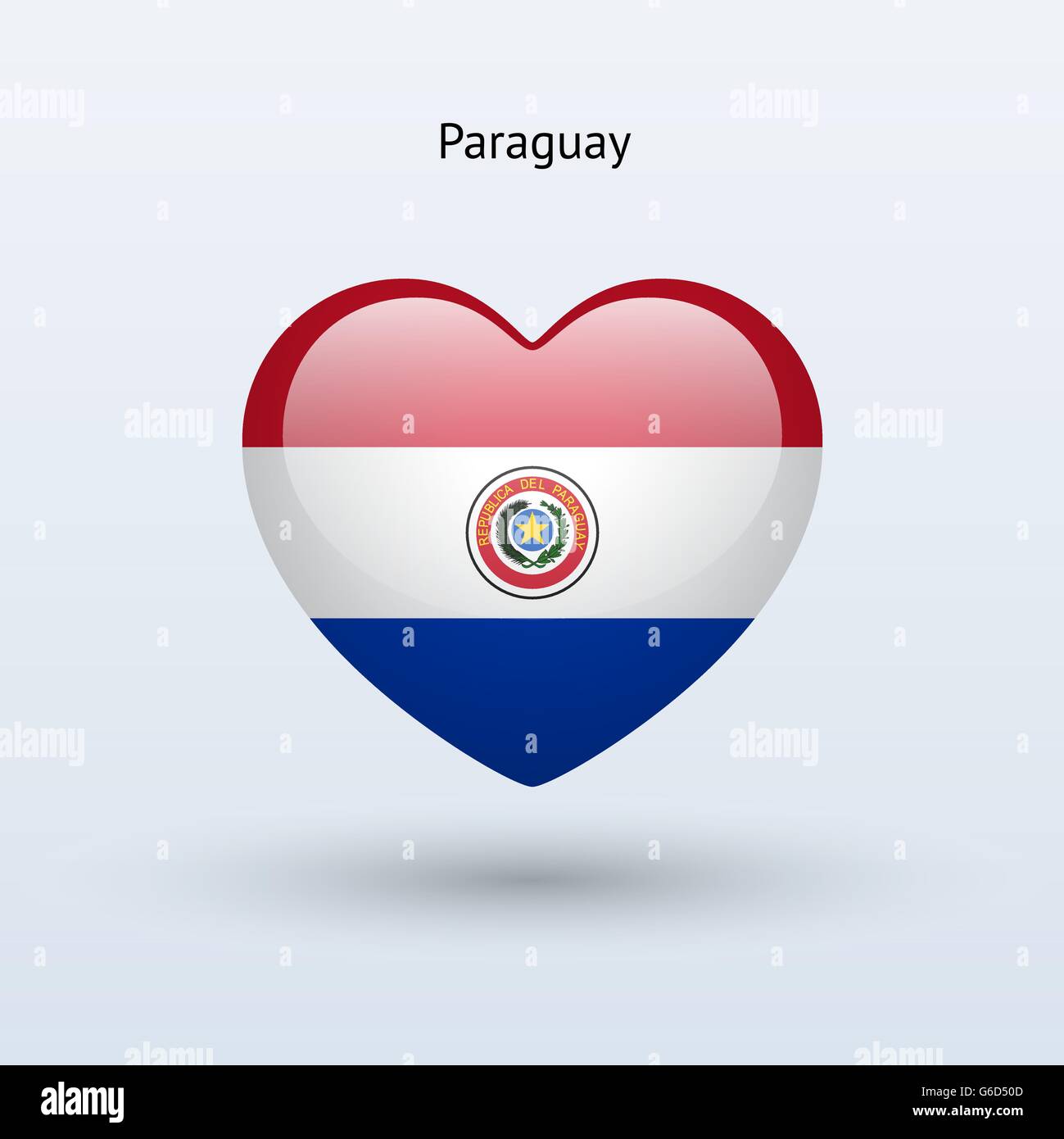Love Paraguay symbol. Heart flag icon Stock Vector Image & Art - Alamy