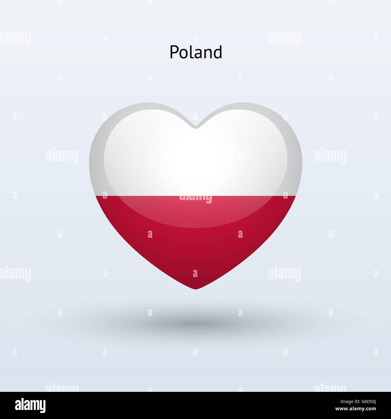 Love Poland symbol. Heart flag icon Stock Vector Image & Art - Alamy