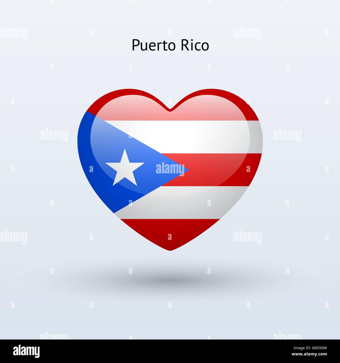 Love Puerto Rico symbol. Heart flag icon Stock Vector Image & Art - Alamy