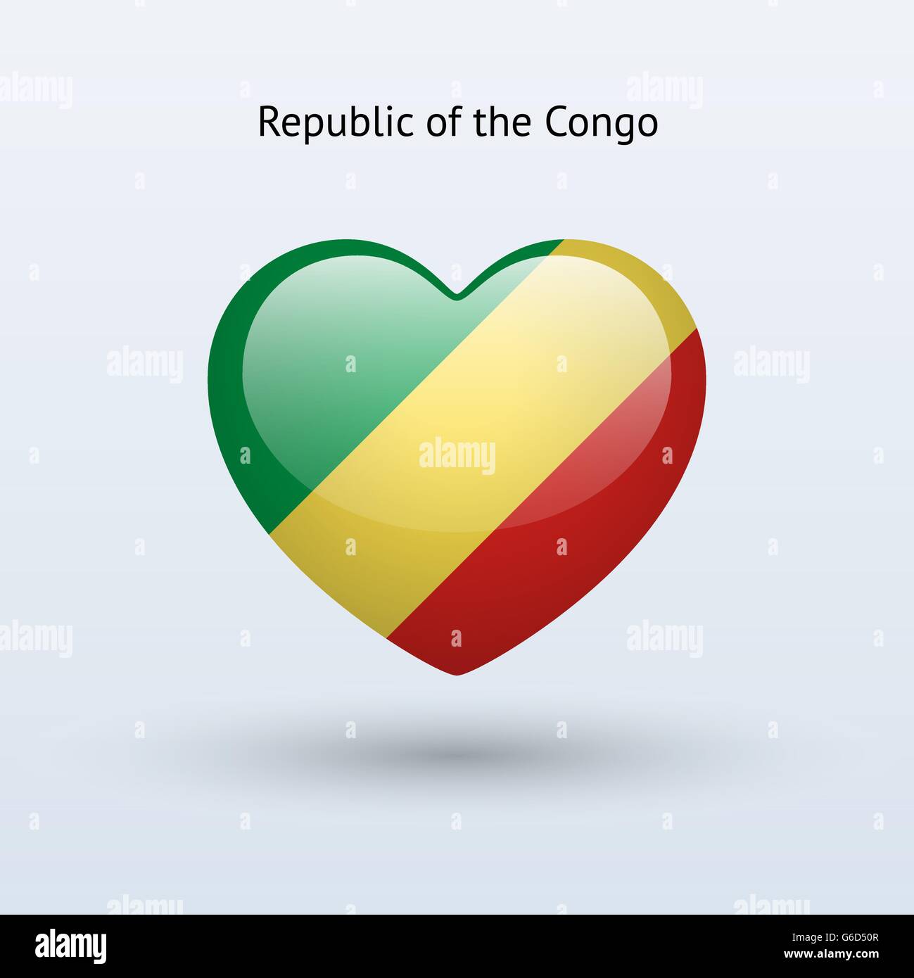 Love Republic of Congo symbol. Heart flag icon Stock Vector Image & Art ...