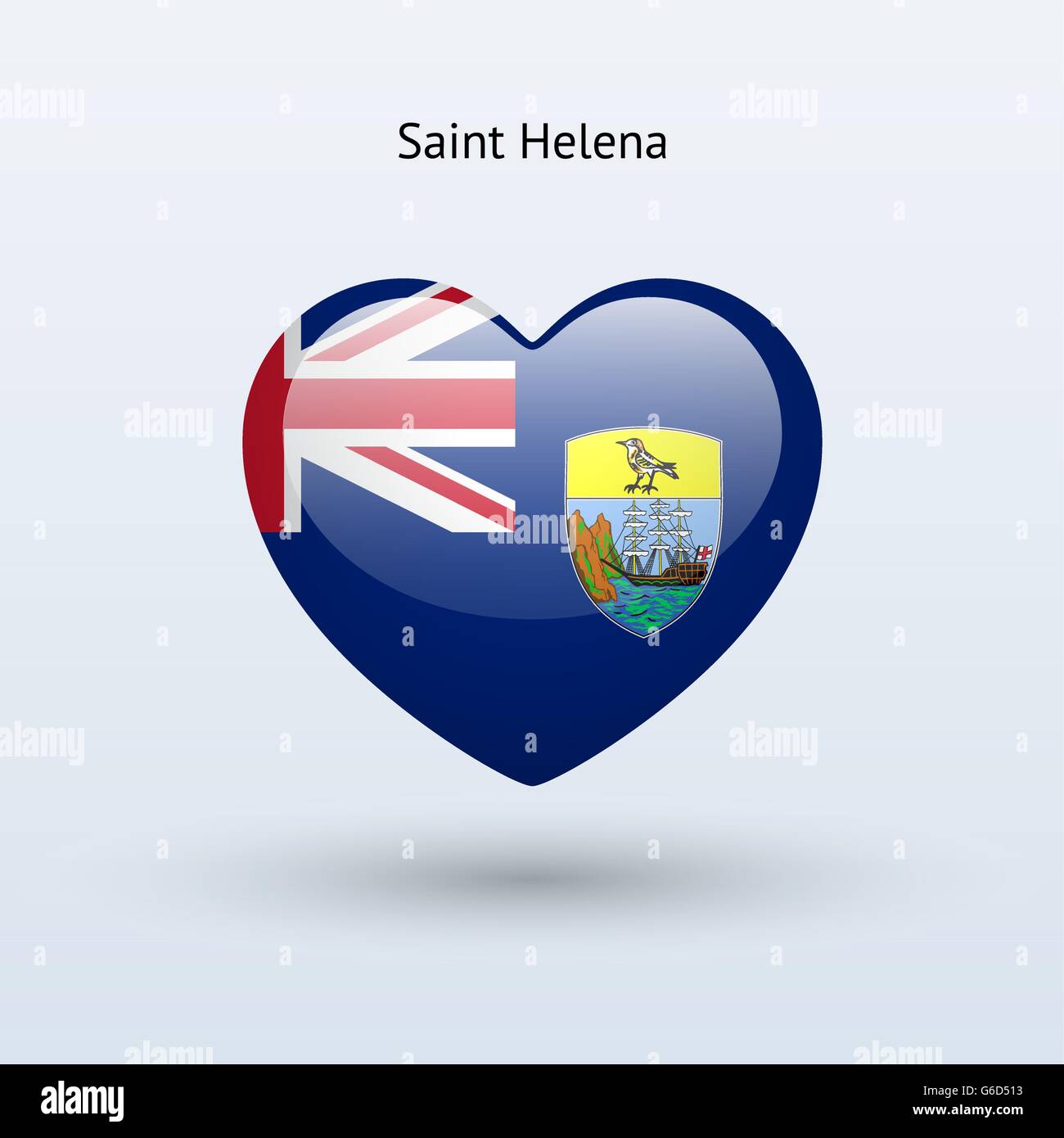 Love Saint Helena symbol. Heart flag icon Stock Vector Image & Art - Alamy
