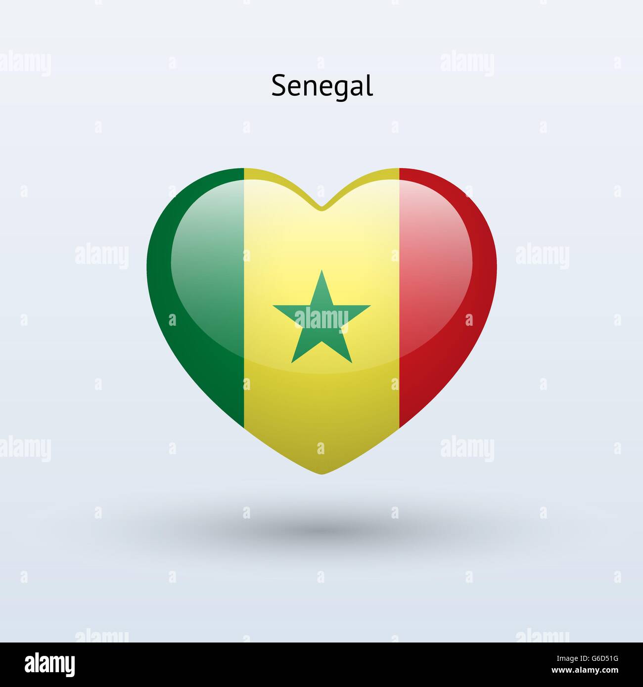 Love Senegal symbol. Heart flag icon Stock Vector Image & Art - Alamy