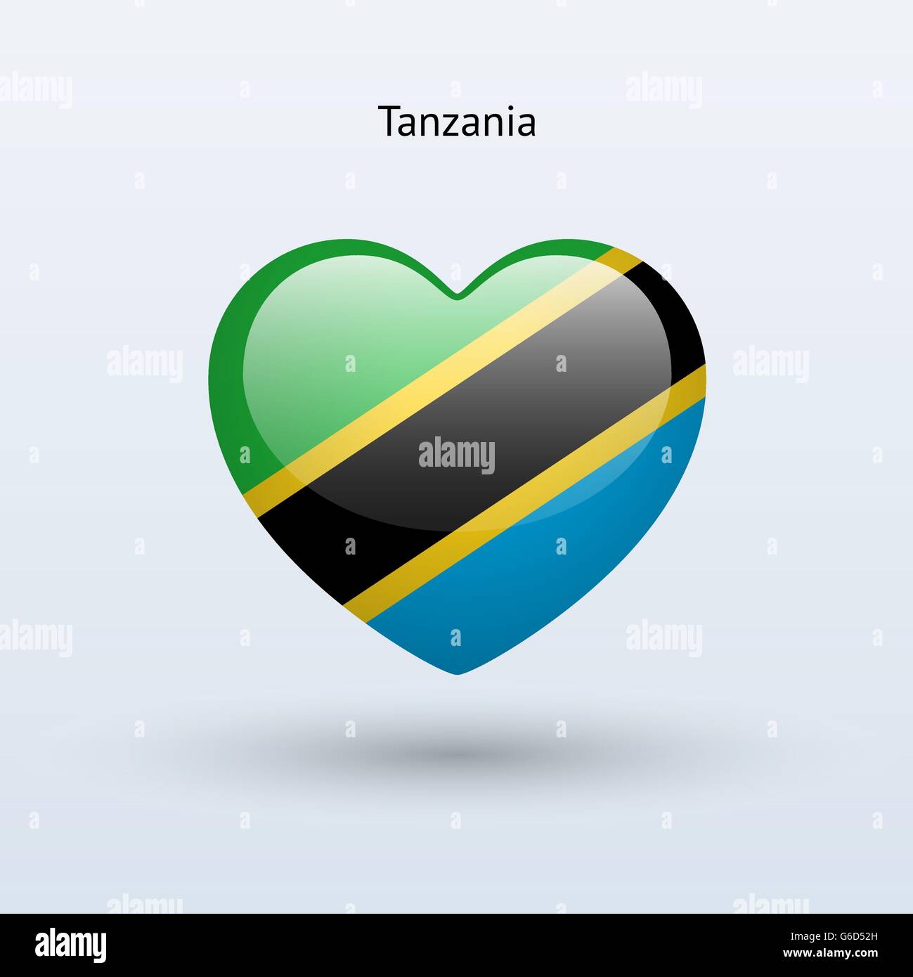 Love Tanzania symbol. Heart flag icon Stock Vector Image & Art - Alamy