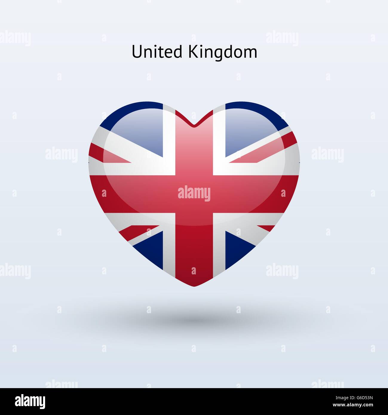 Love United Kingdom symbol. Heart flag icon Stock Vector Image & Art ...