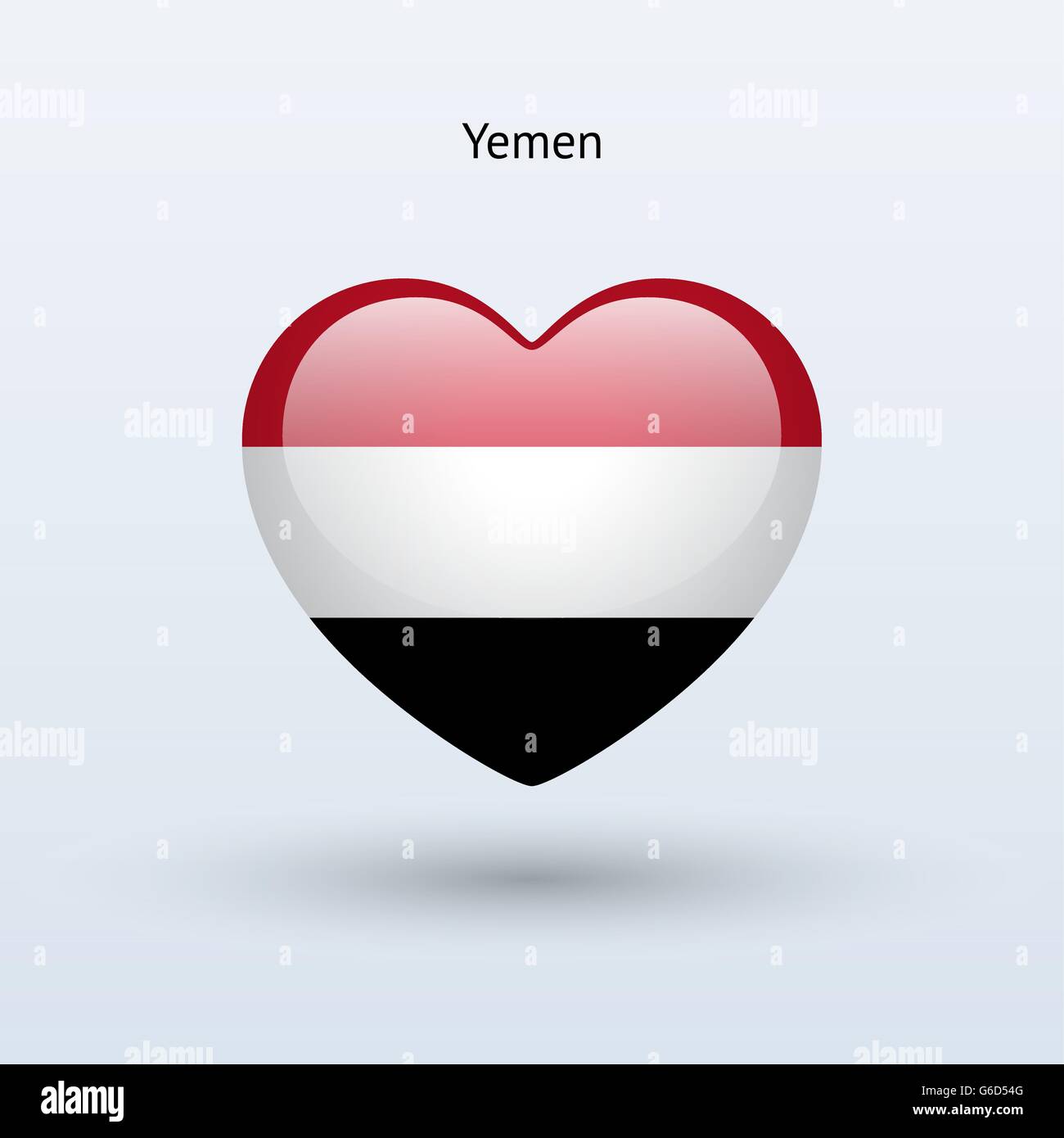 Love Yemen symbol. Heart flag icon Stock Vector Image & Art - Alamy