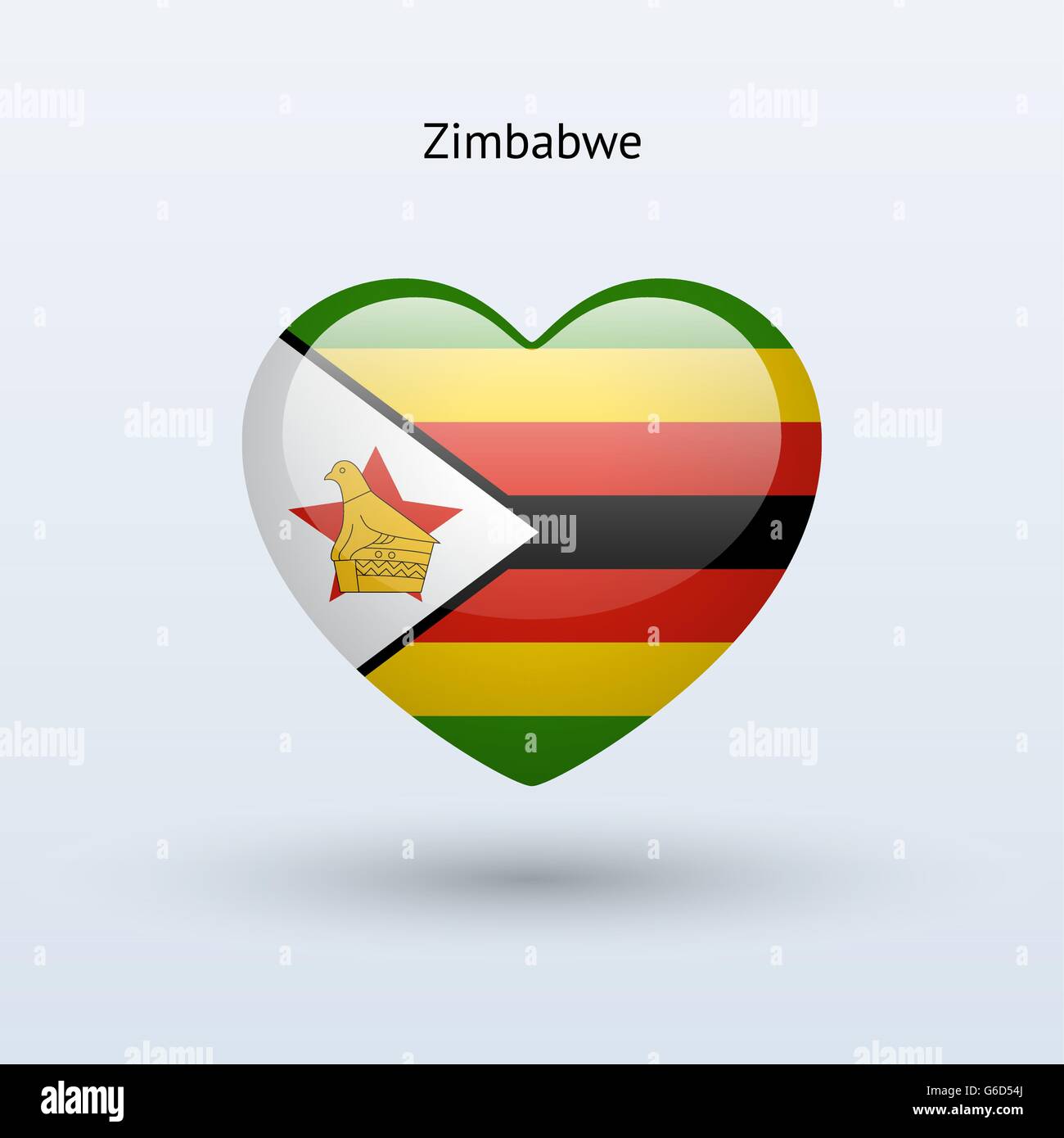 Love Zimbabwe symbol. Heart flag icon Stock Vector Image & Art - Alamy