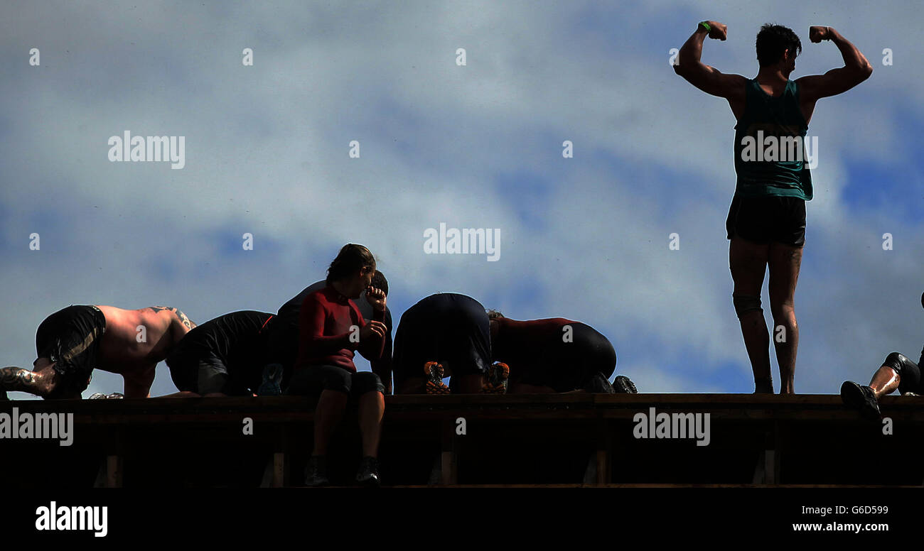 Participants names available part in tough mudder hi-res stock ...