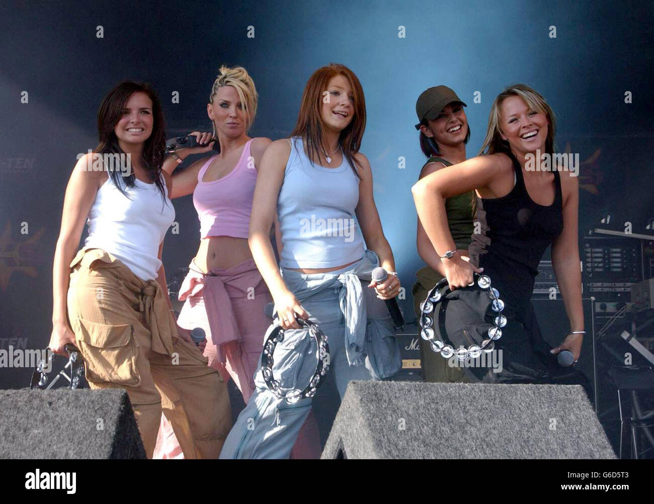 Summer XS - Girls Aloud. Girls Aloud perform on stage during the Summer ...
