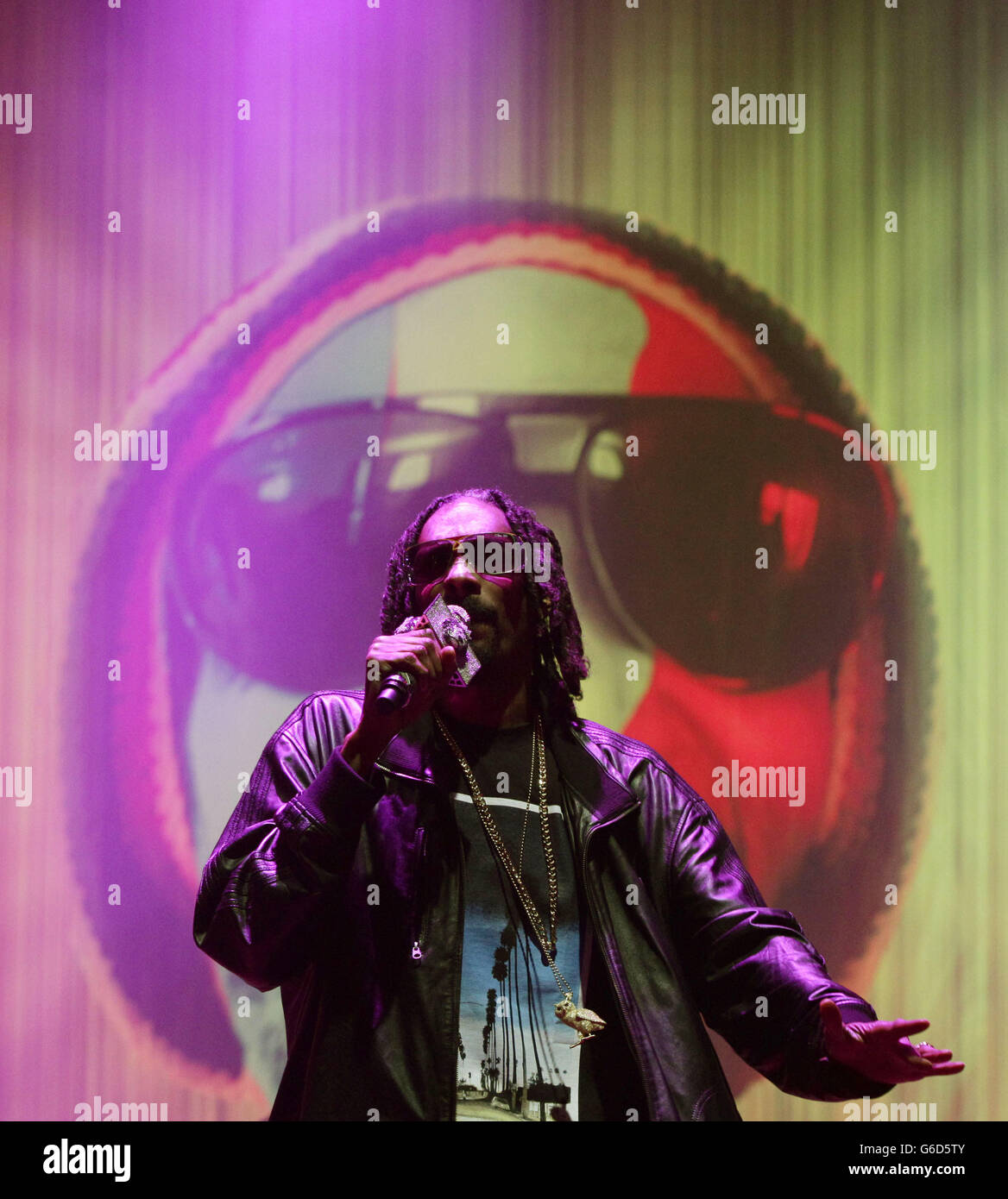 Snoop Dogg performing on the Main Stage at Bestival, held at Robin Hill ...