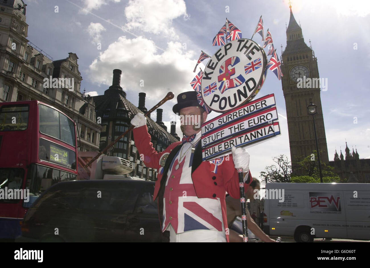 John Bull Euro Protest Stock Photo - Alamy