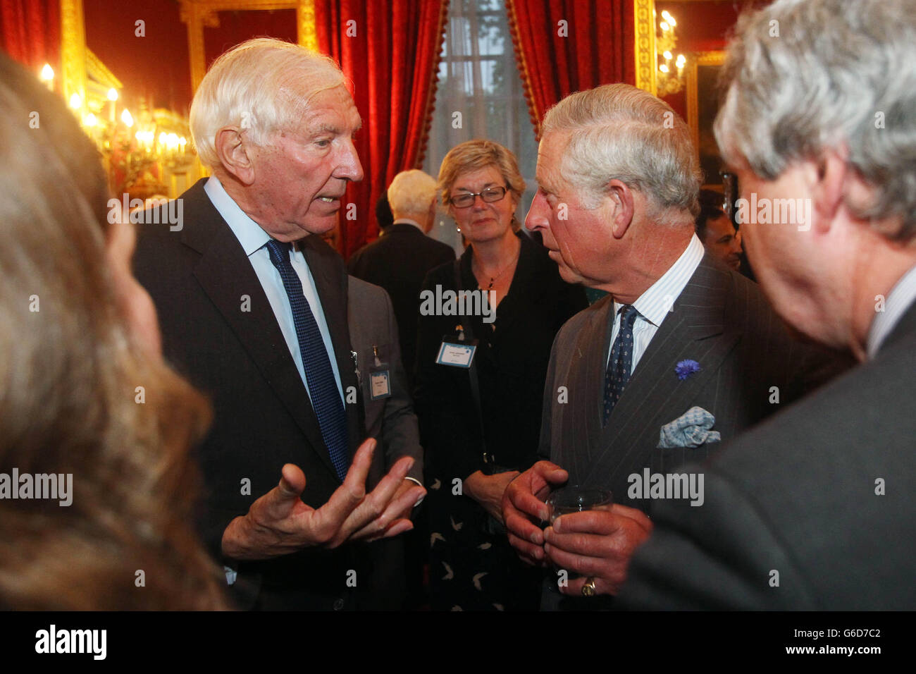 The Prince of Wales meets the Chairman of Barclays, Sir David Walker ...