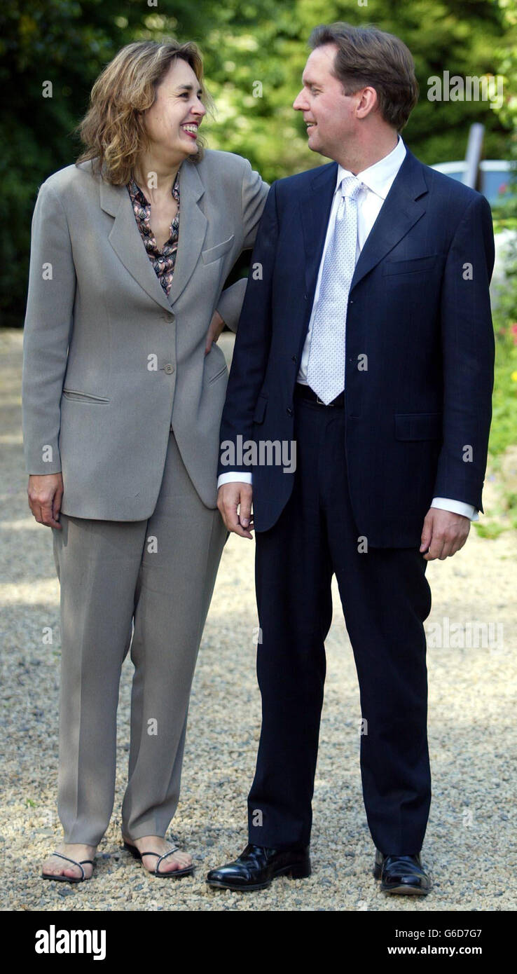 Former Health Minister Alan Milburn with his partner Dr Ruth Briel ...