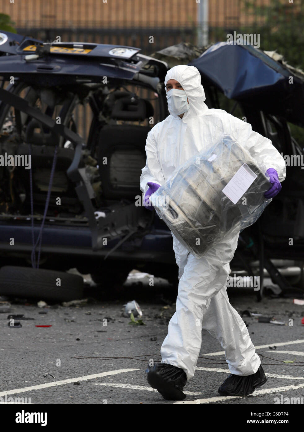 Controlled explosion on hi jacked car hi-res stock photography and ...