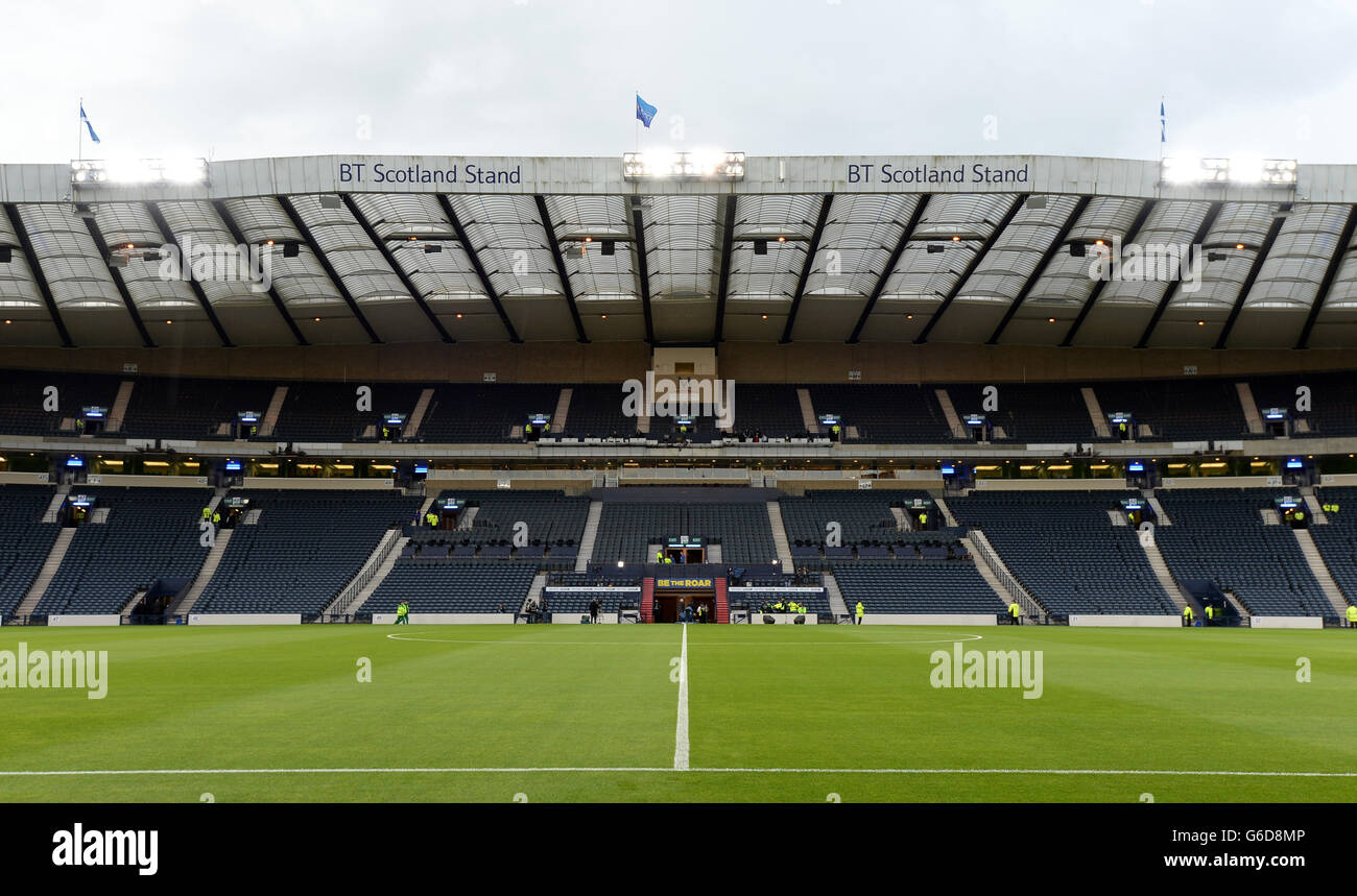 General view of the inside of Hampden Park Stadium, Glasgow Stock Photo ...
