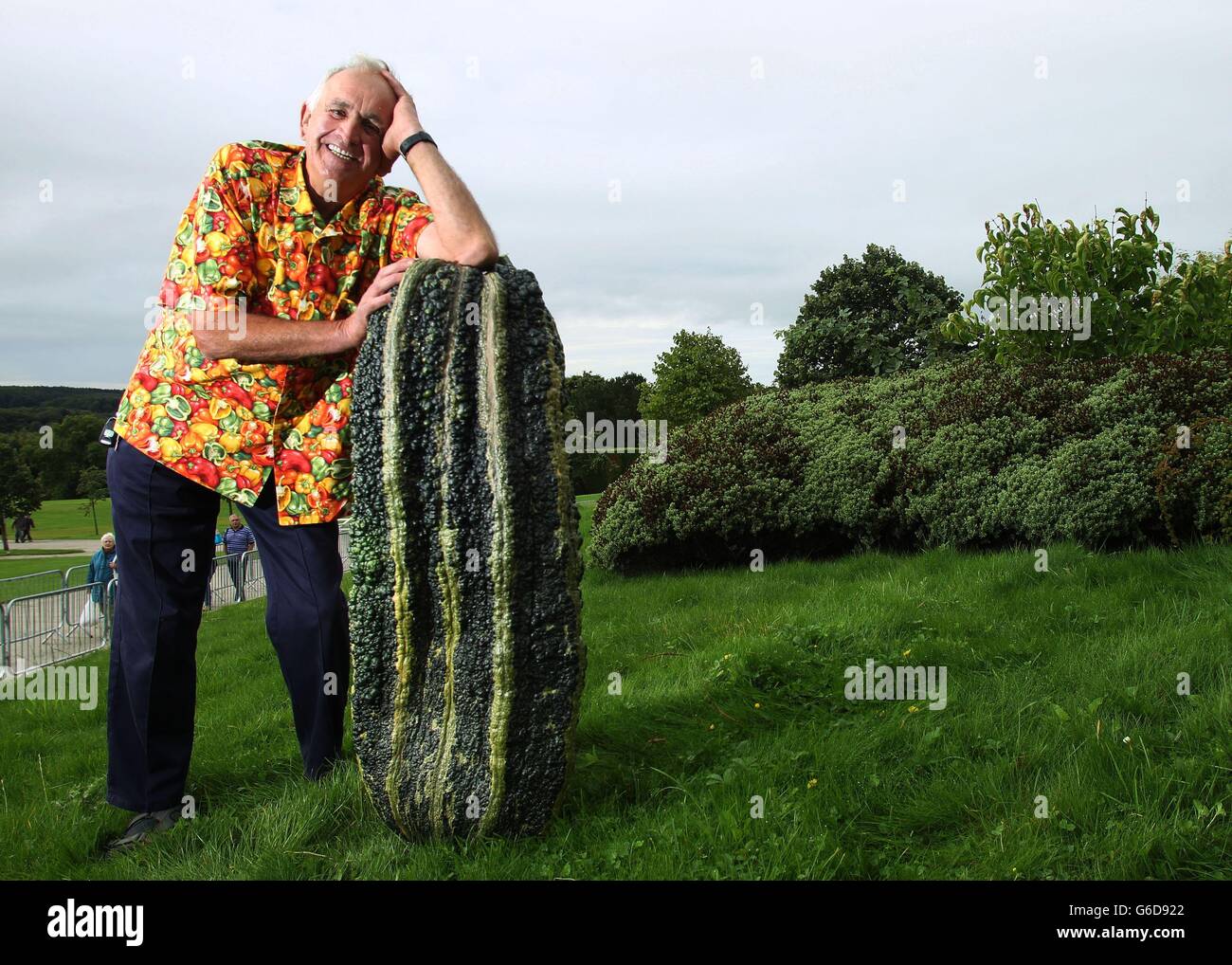 Ian Neale from Newport, Cardiff with his award winning marrow at the ...