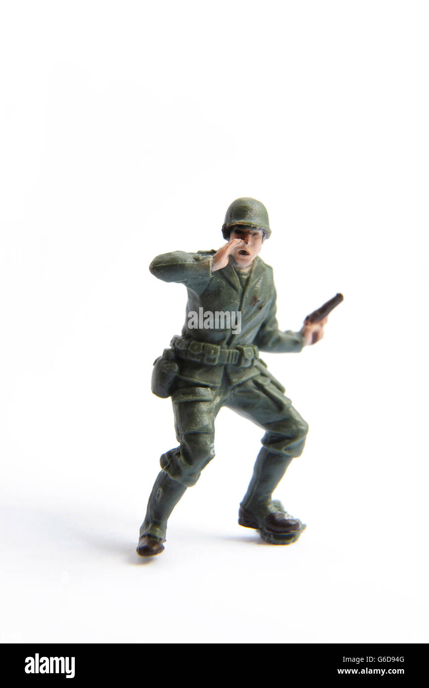 Toy Soldier Commander Stock Photo - Alamy