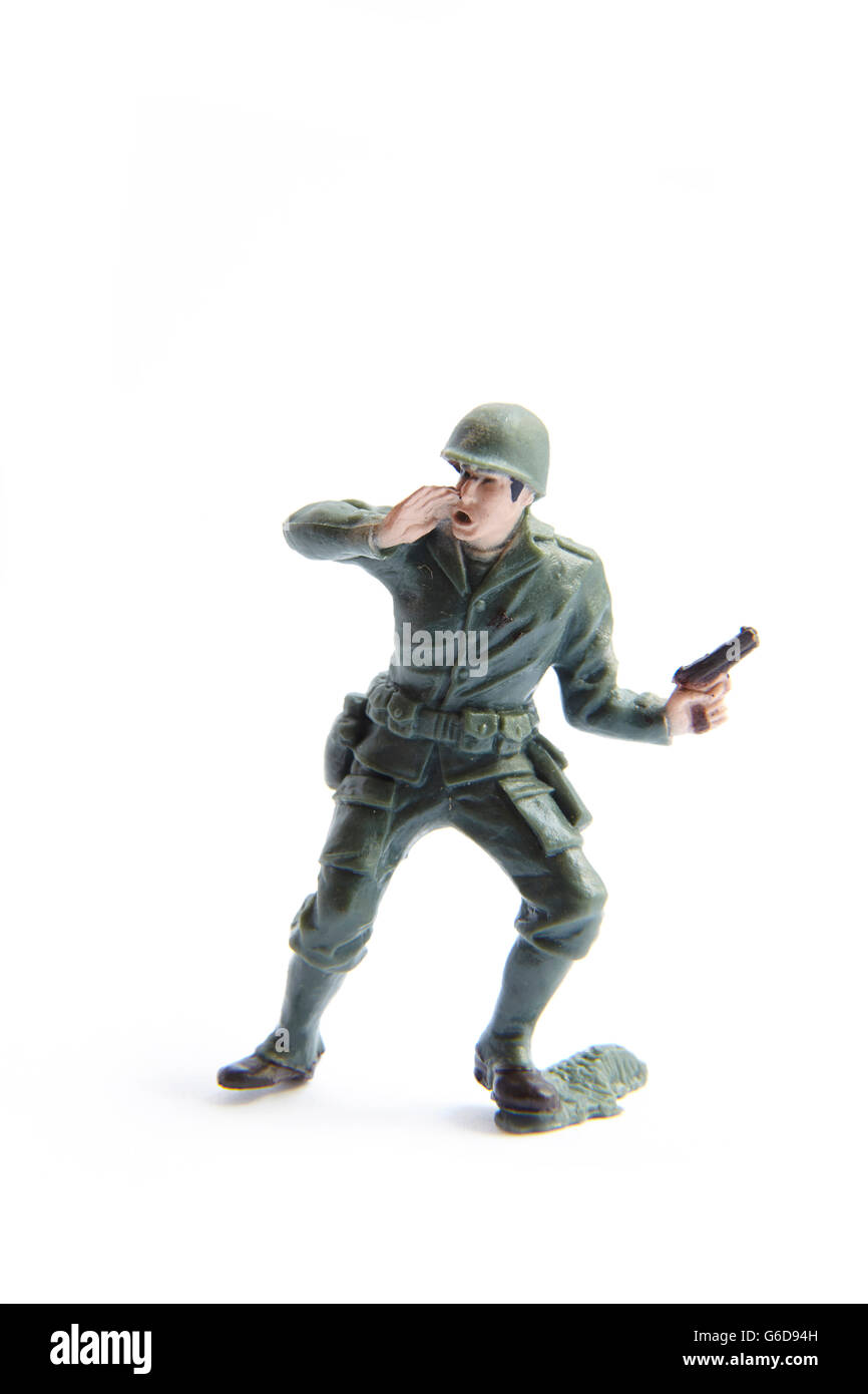 Toy Soldier Commander Stock Photo - Alamy