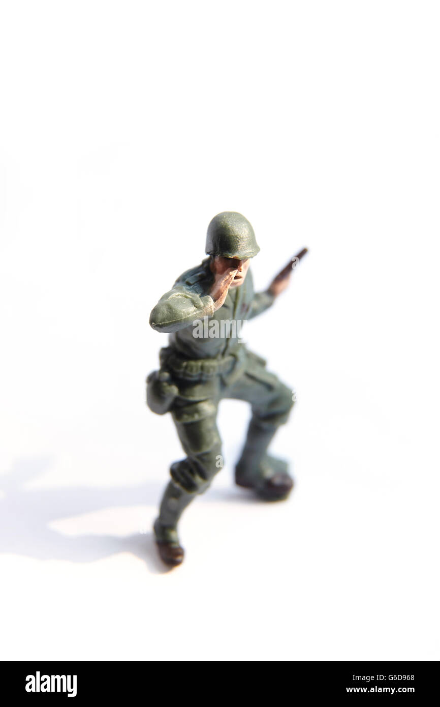 Toy Soldier Commander Stock Photo - Alamy