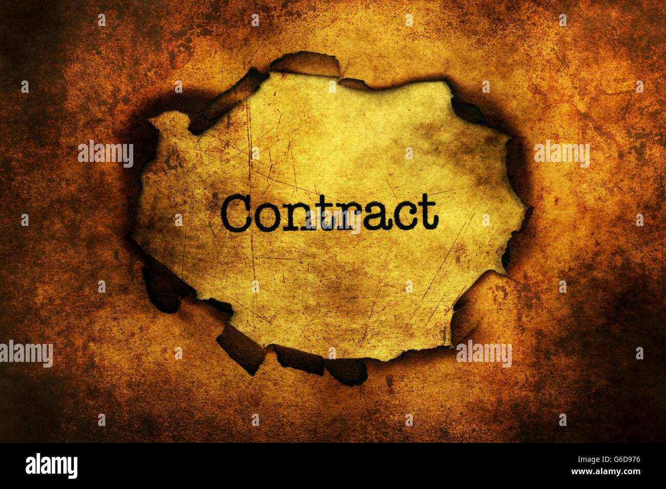 Contract paper hole grunge hi-res stock photography and images - Alamy