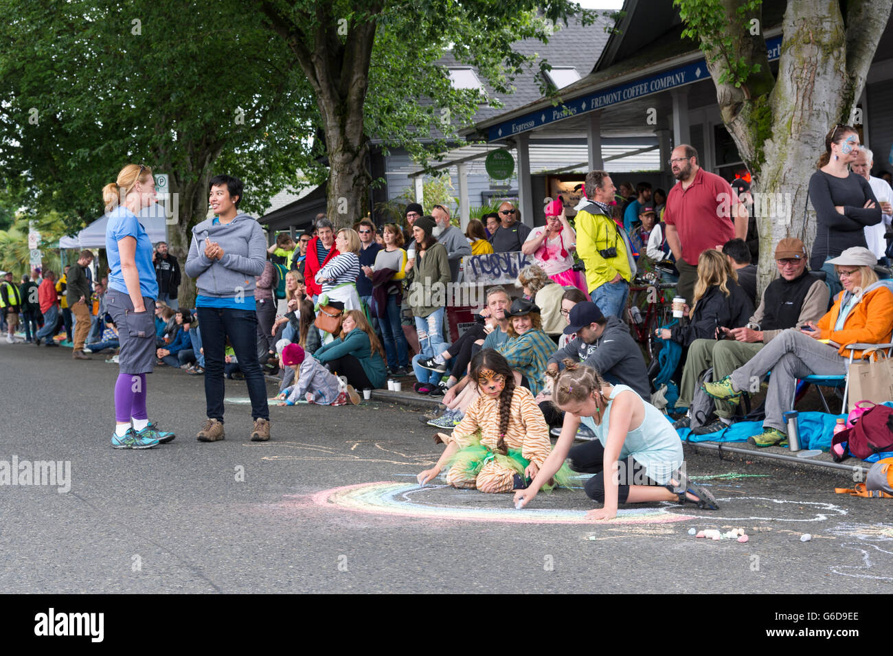 Seattle, Washington: Chalk Fairies at the Summer Solstice Parade and ...