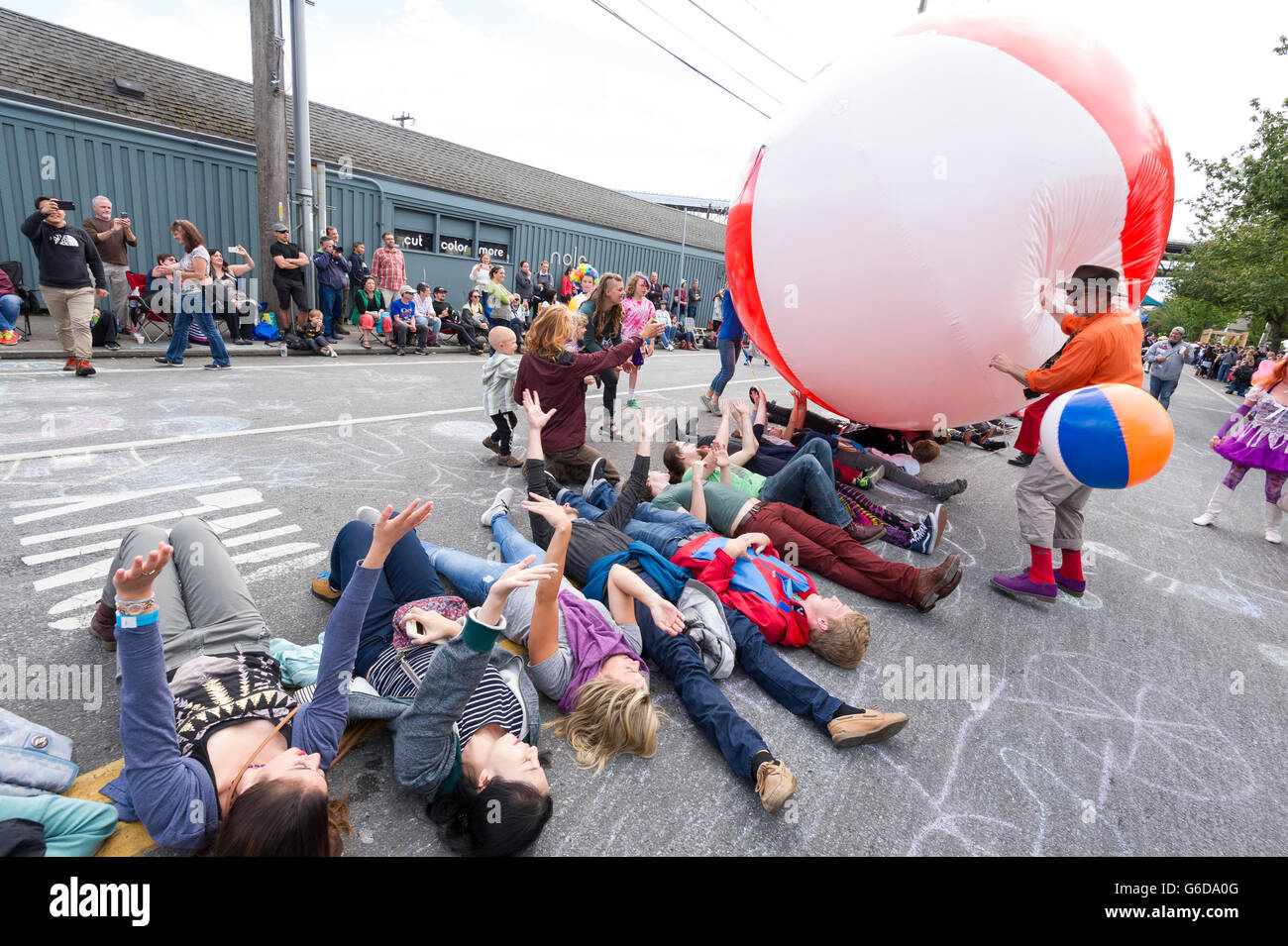 Seattle, Washington: Summer Solstice Parade and Festival Stock Photo ...