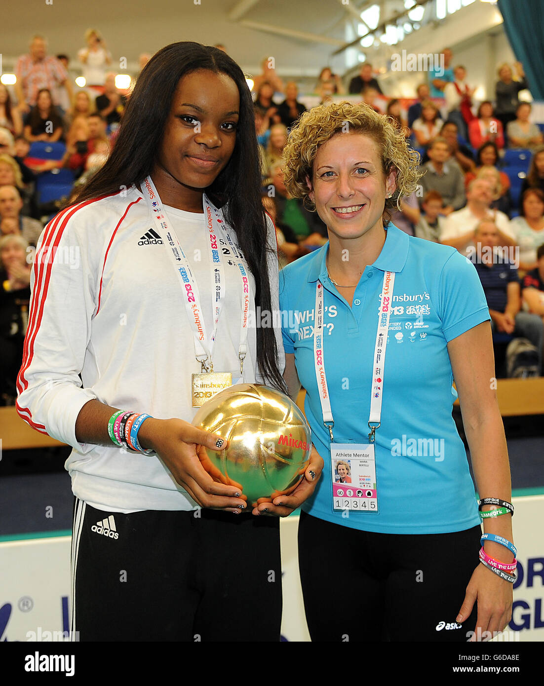 Volleyball trophy and medal presentations during day Four of the ...