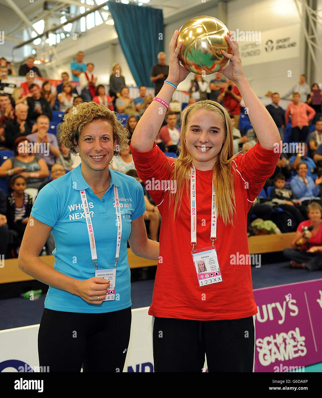 Volleyball trophy and medal presentations during day Four of the ...