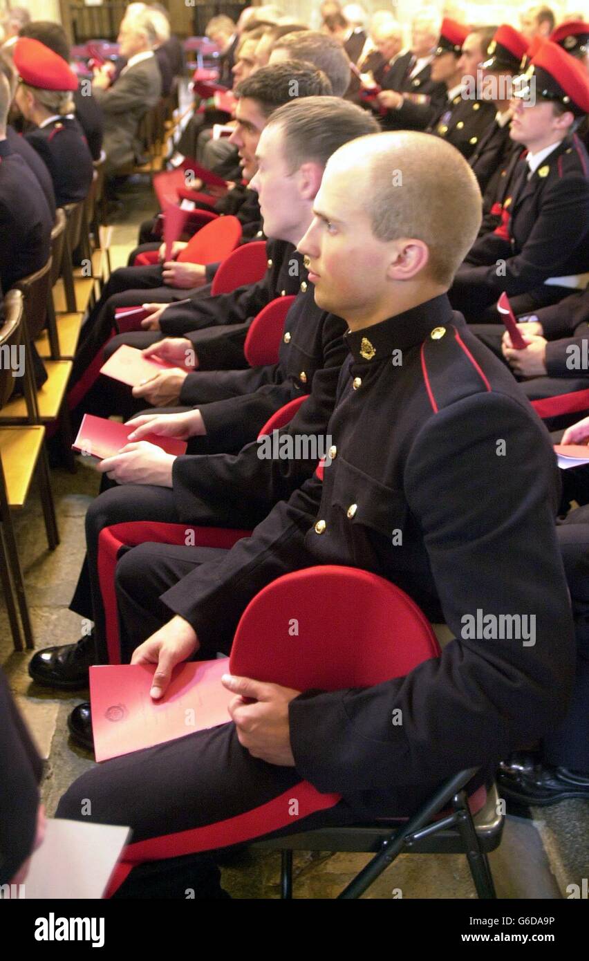 The Royal Military Police during a thanksgiving service at Chichester ...