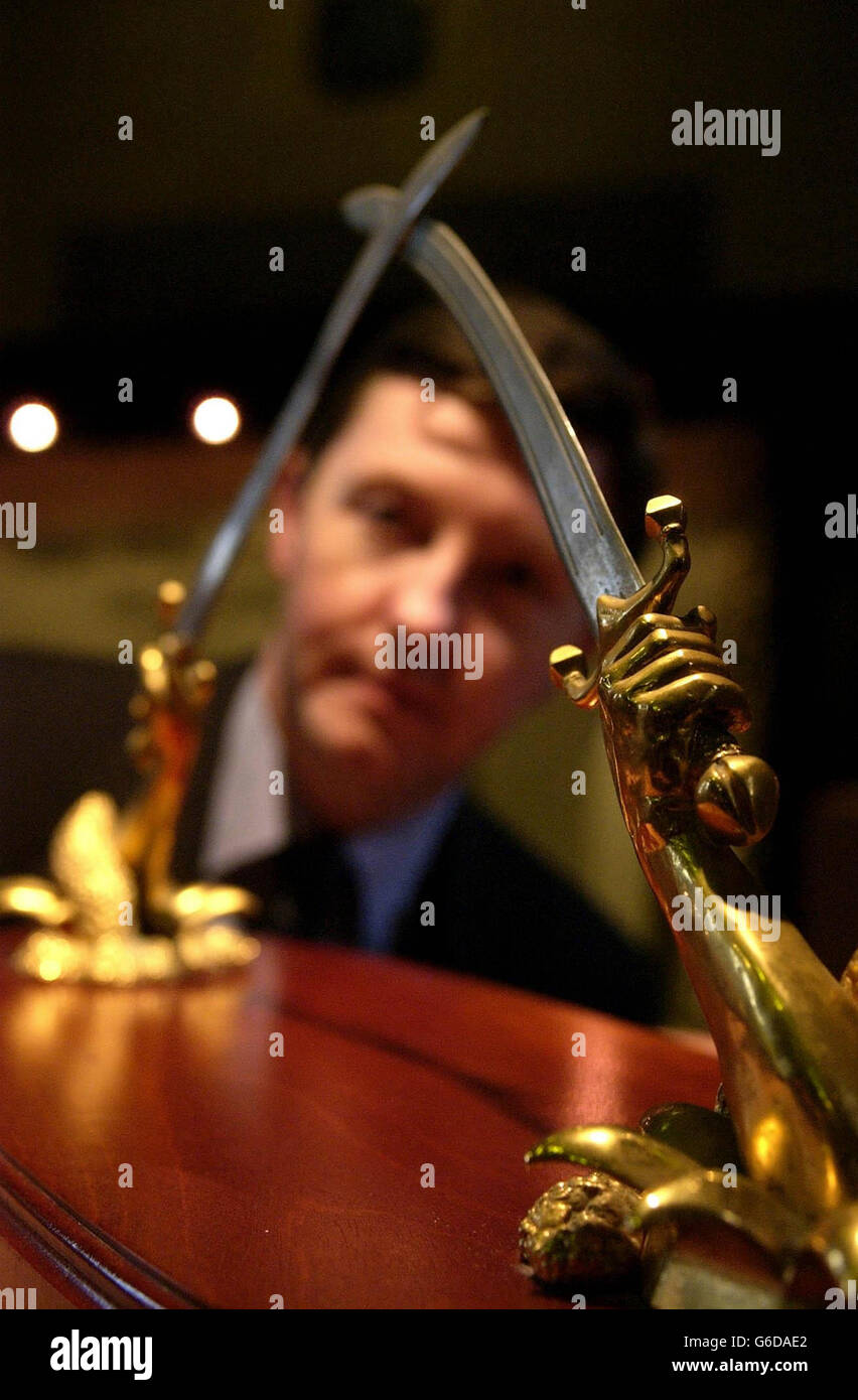 Mark Dennis, the curator of the 'Trench Art' exhibition at the ...