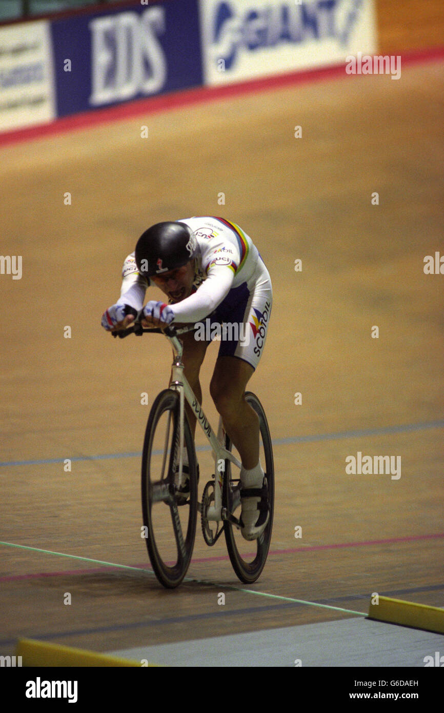 Graeme Obree - Manchester Velodrome. Graeme Obree, Scotland Stock Photo ...