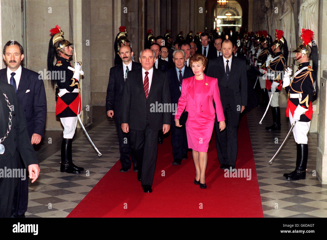 Political - Security Summit -Arriving at Versailles Palace during ...
