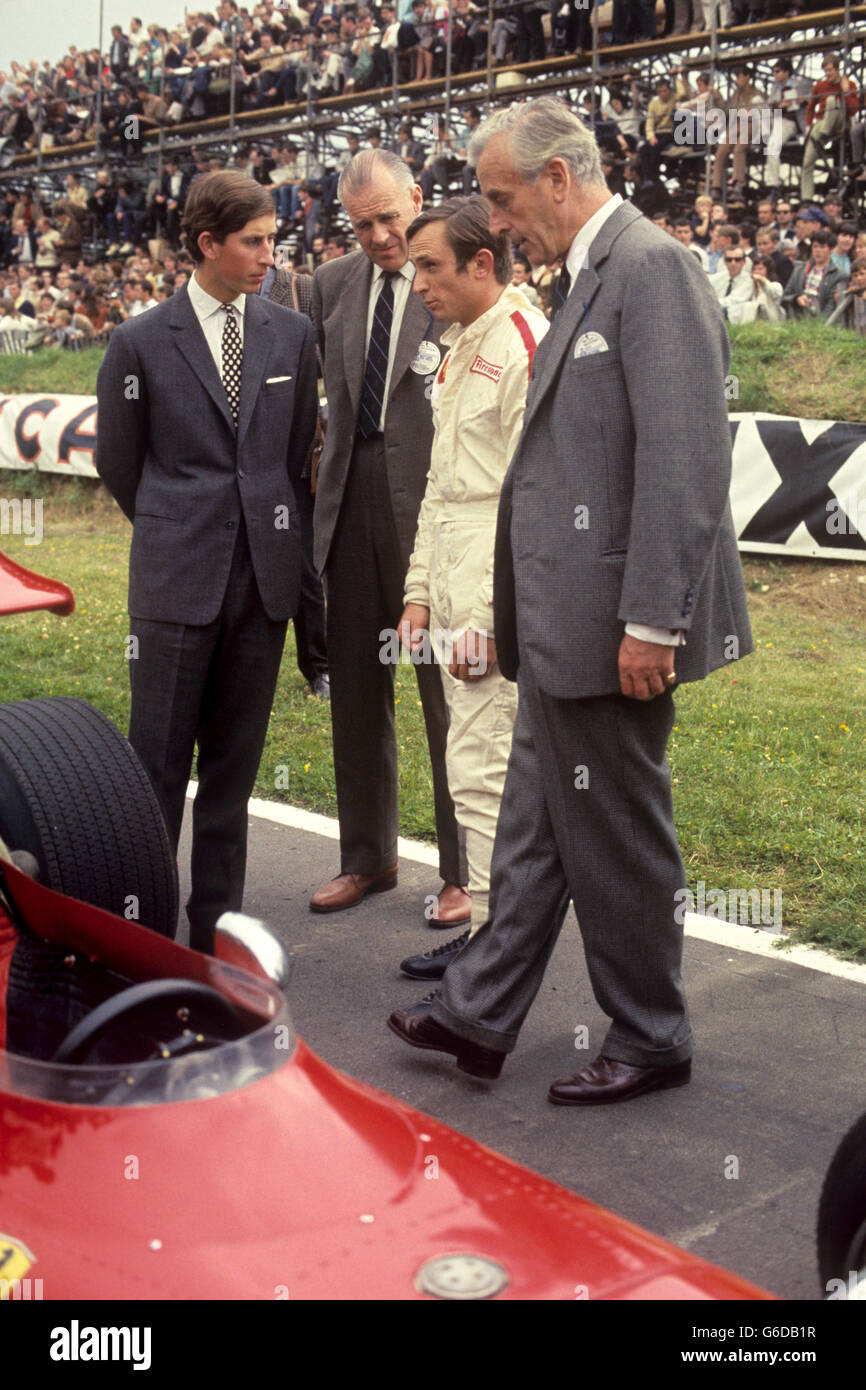 Motor Racing - British Grand Prix - Prince Charles - Brands Hatch Stock ...