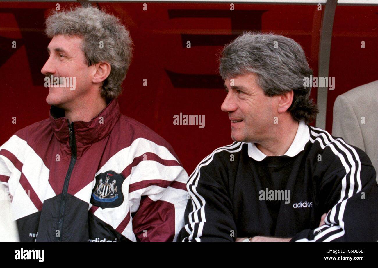 Soccer. Terry Macdermott and Kevin Keegan, Newcastle United Stock Photo ...