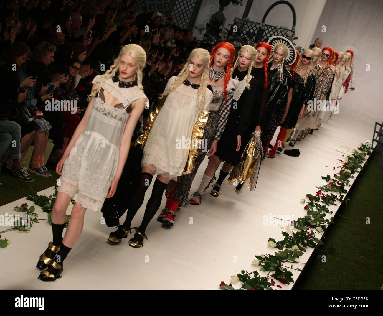 Meadham Kirchhoff Catwalk - London Fashion Week 2013 Stock Photo - Alamy