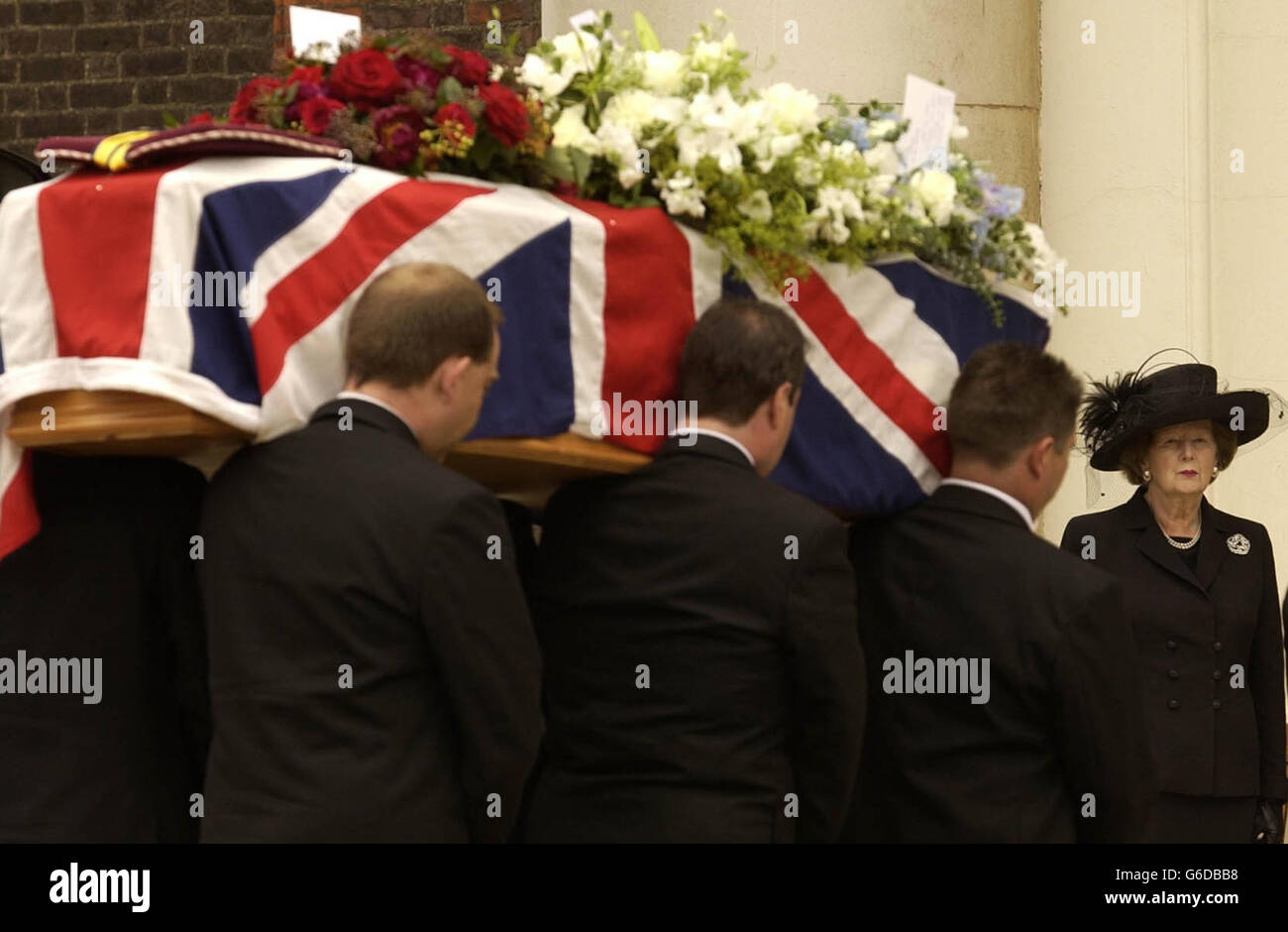 For the funeral of sir denis thatcher hi-res stock photography and ...