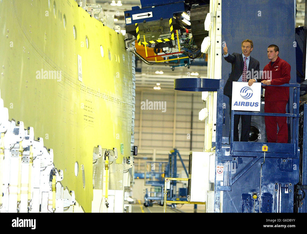 Blair visits airbus factory hi-res stock photography and images - Alamy