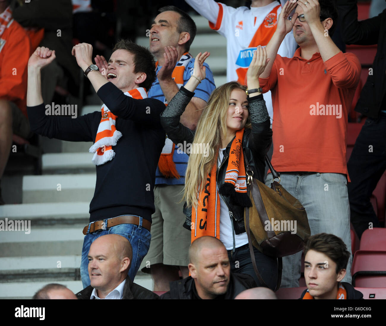 Blackpool fans show their support hi-res stock photography and images ...
