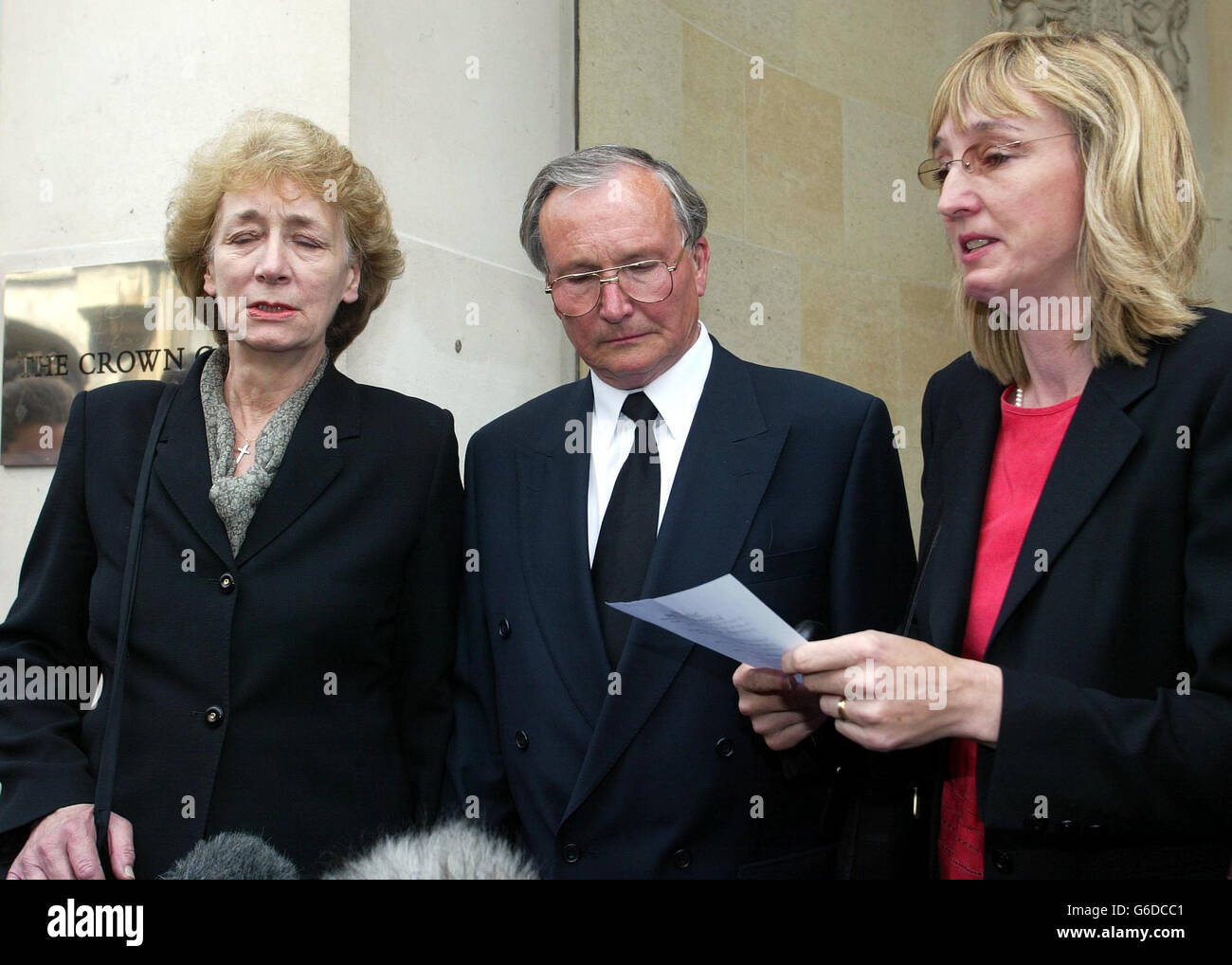 Robert and Muriel Hussey fight back tears as their daughter Nichola ...
