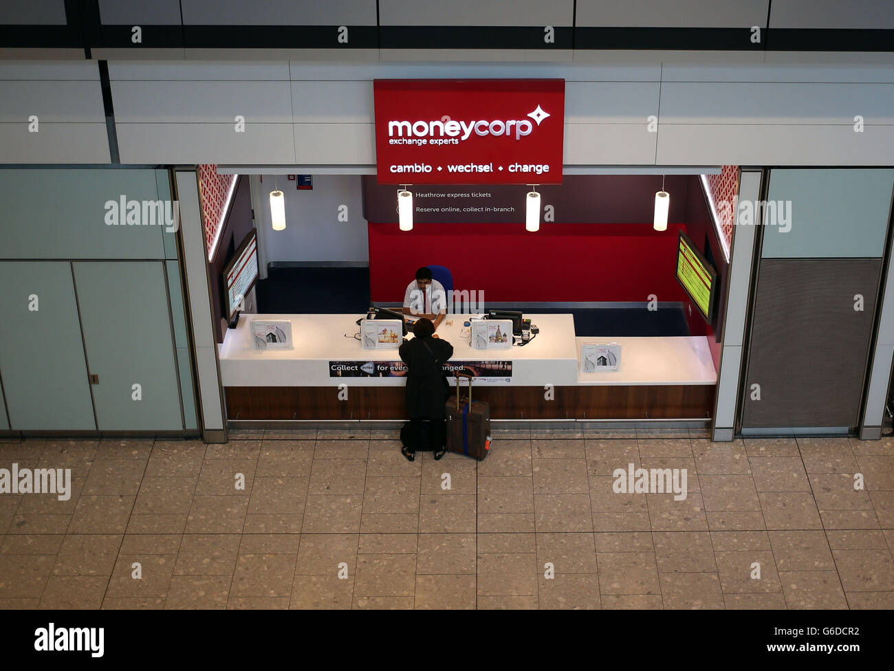 Moneycorp exchange terminal heathrow hi-res stock photography and ...