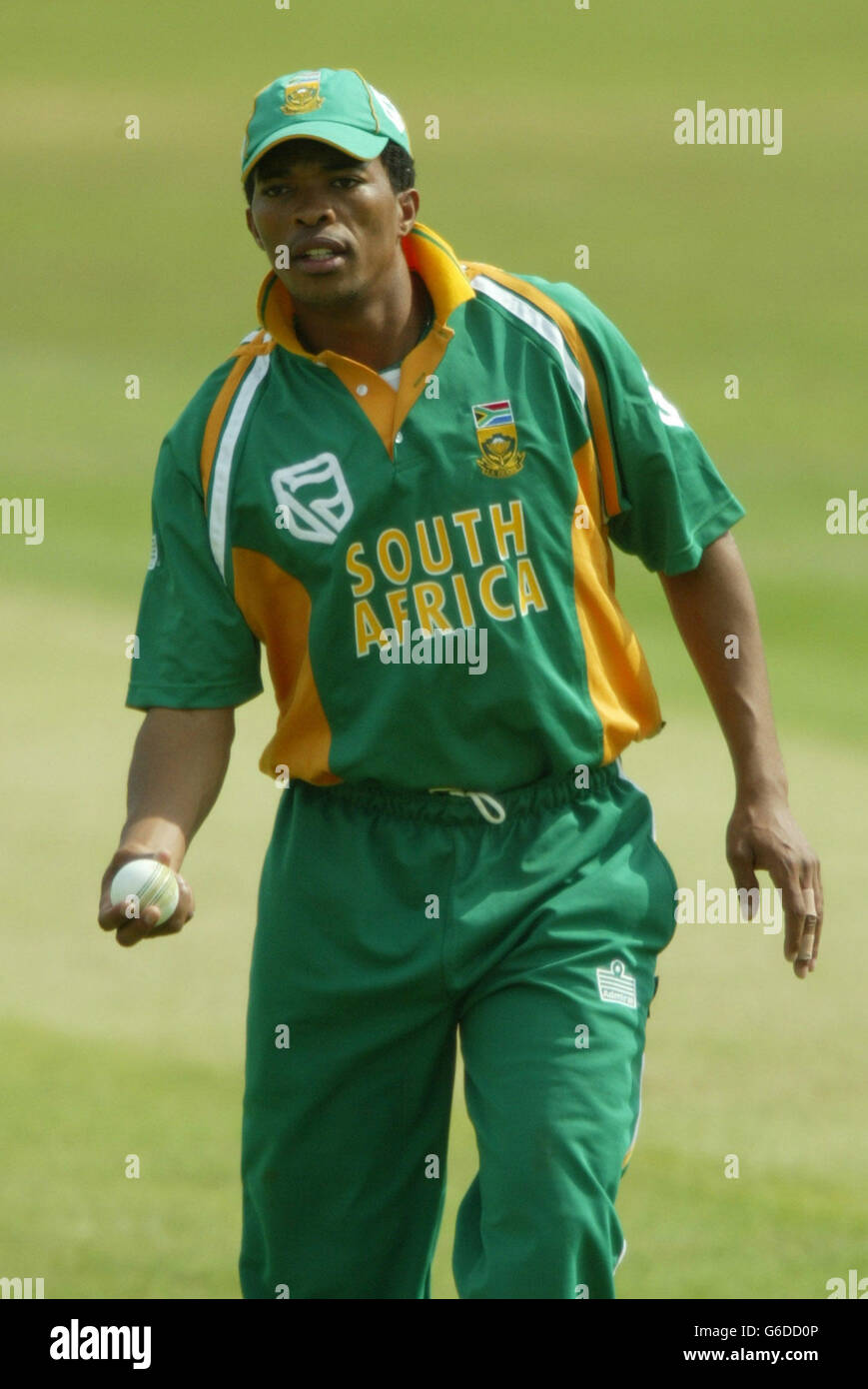 South Africa - Ntini. Makhaya Ntini in action for South Africa in their ...