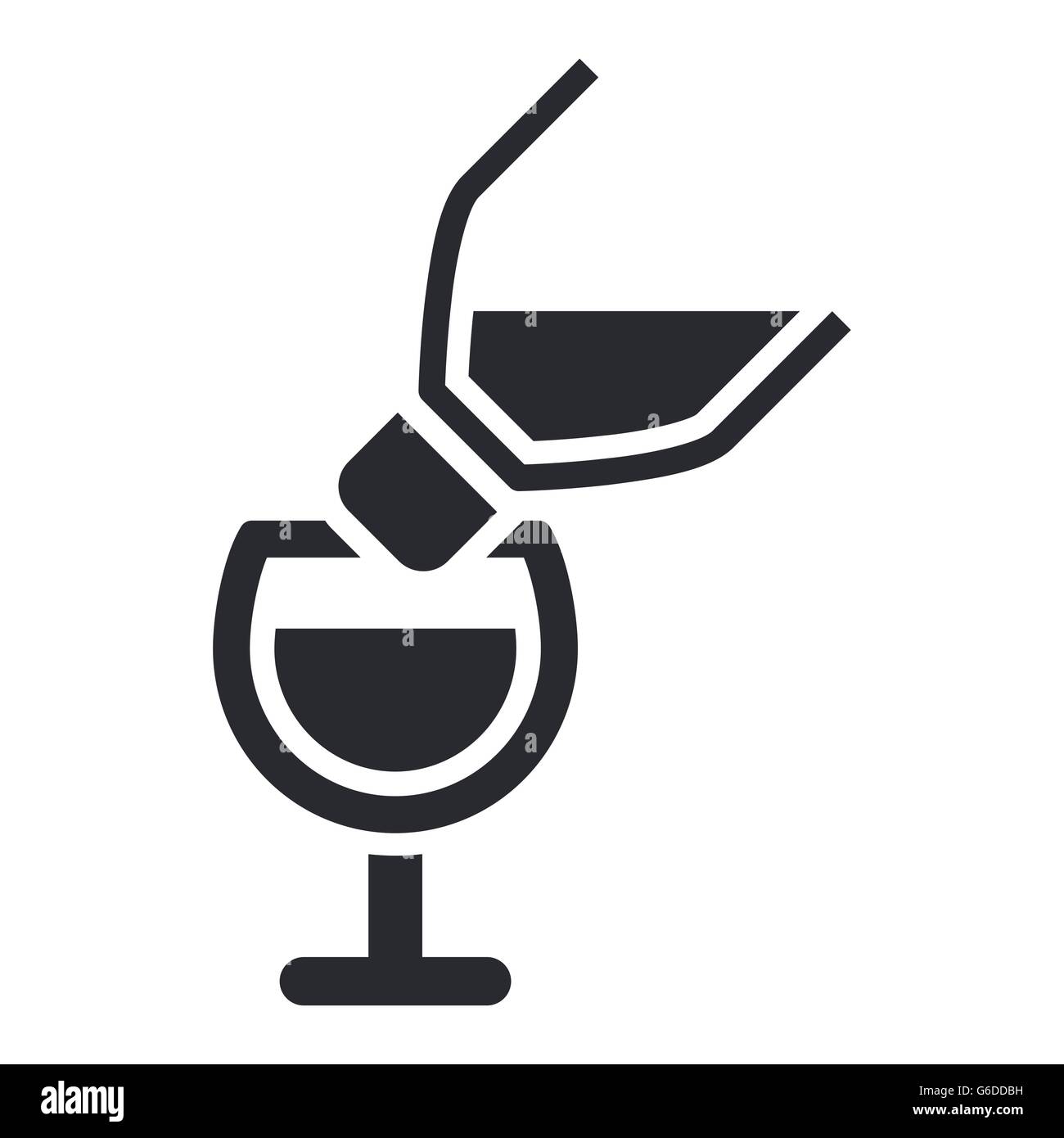 Vector illustration of single isolated pour icon Stock Vector Image ...