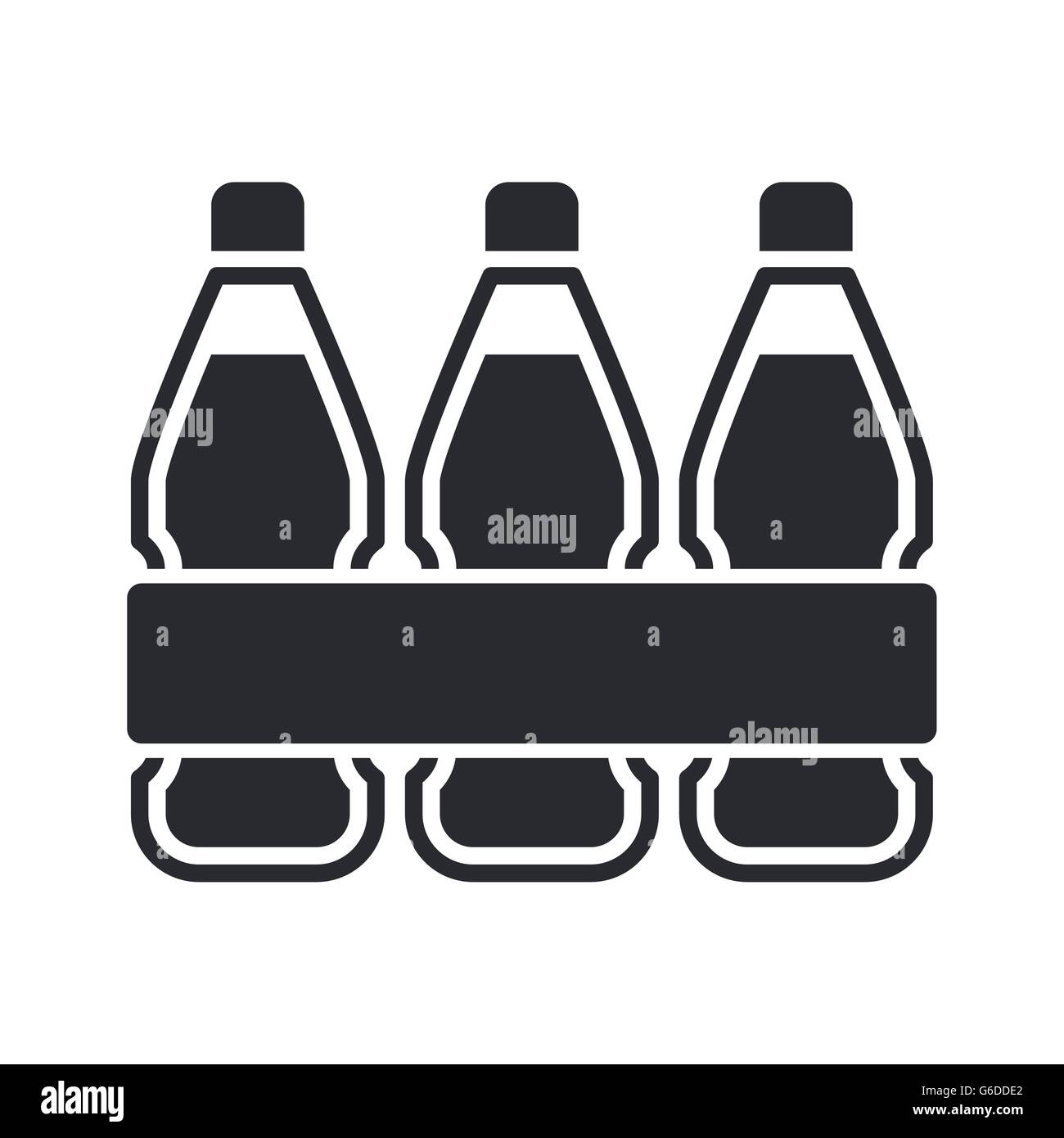 Vector illustration of single isolated bottles icon Stock Vector Image ...
