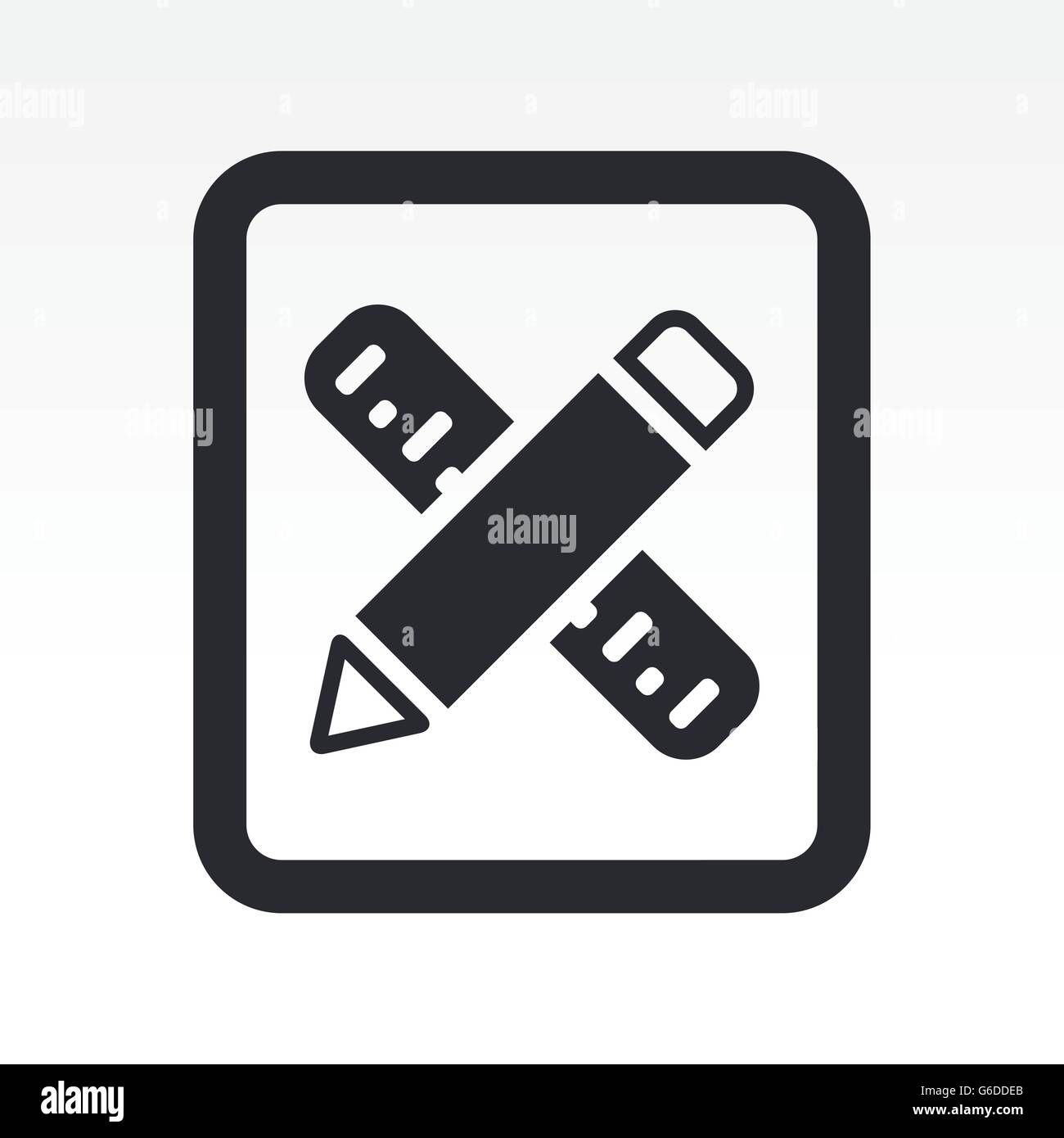 Vector illustration of single isolated design icon Stock Vector Image ...