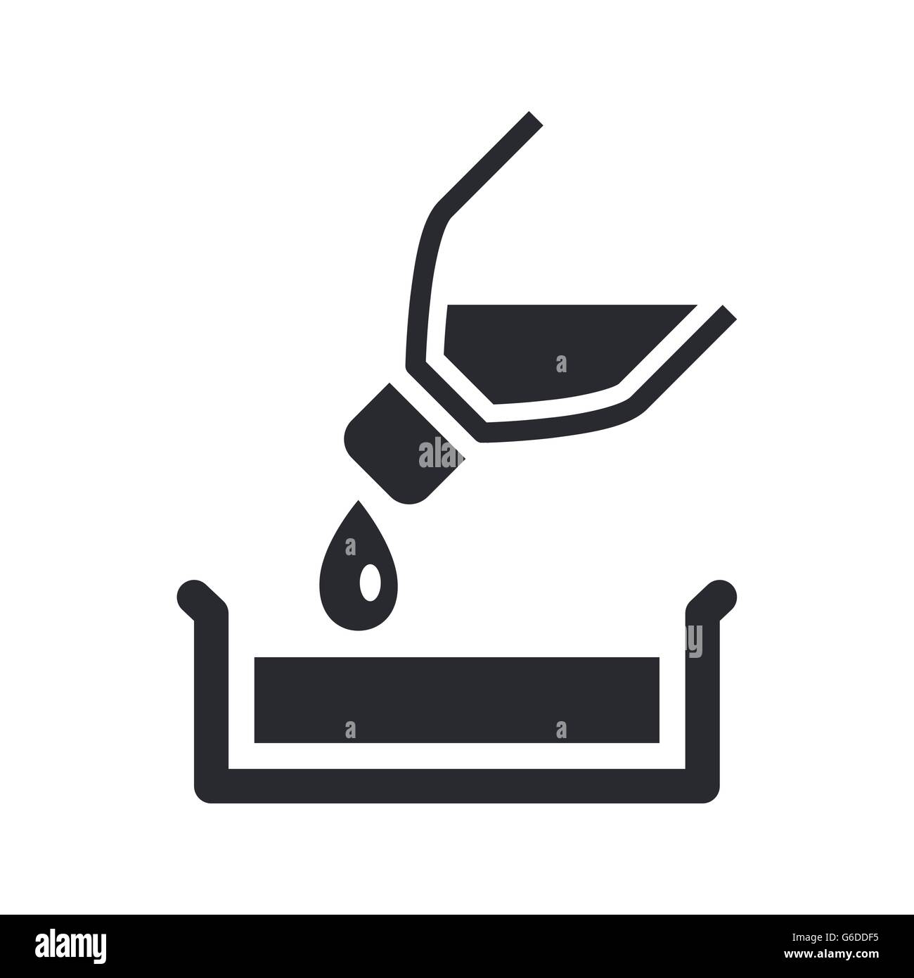 Vector illustration of single isolated pour icon Stock Vector Image ...