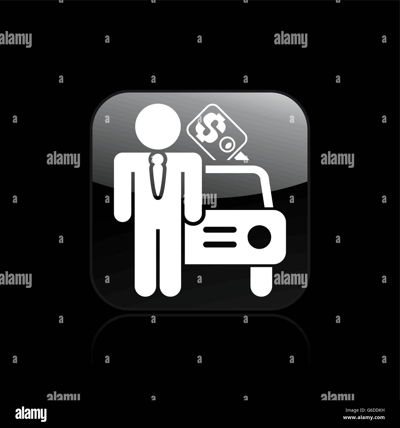 Vector illustration of single isolated car sale icon Stock Vector Image ...