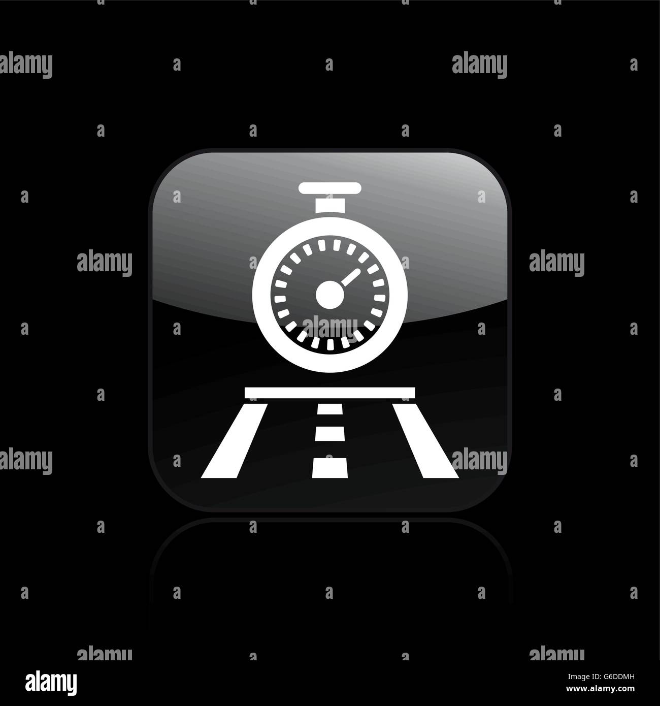 Vector illustration of single isolated timing race icon Stock Vector ...